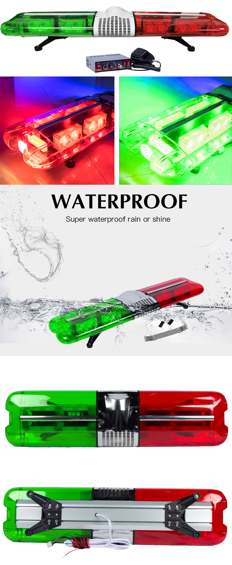 Buy Wholesale China Ambulance Vehicle Green Red Led Rotating Warning ...