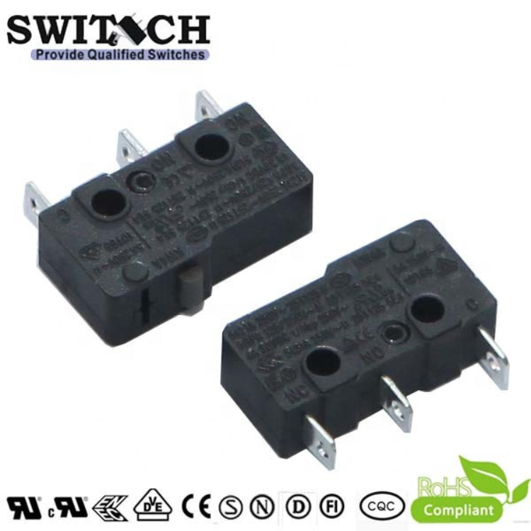 5a 125vac Miniature On Off Limit Switch Dc Micro Switch With Soldering ...