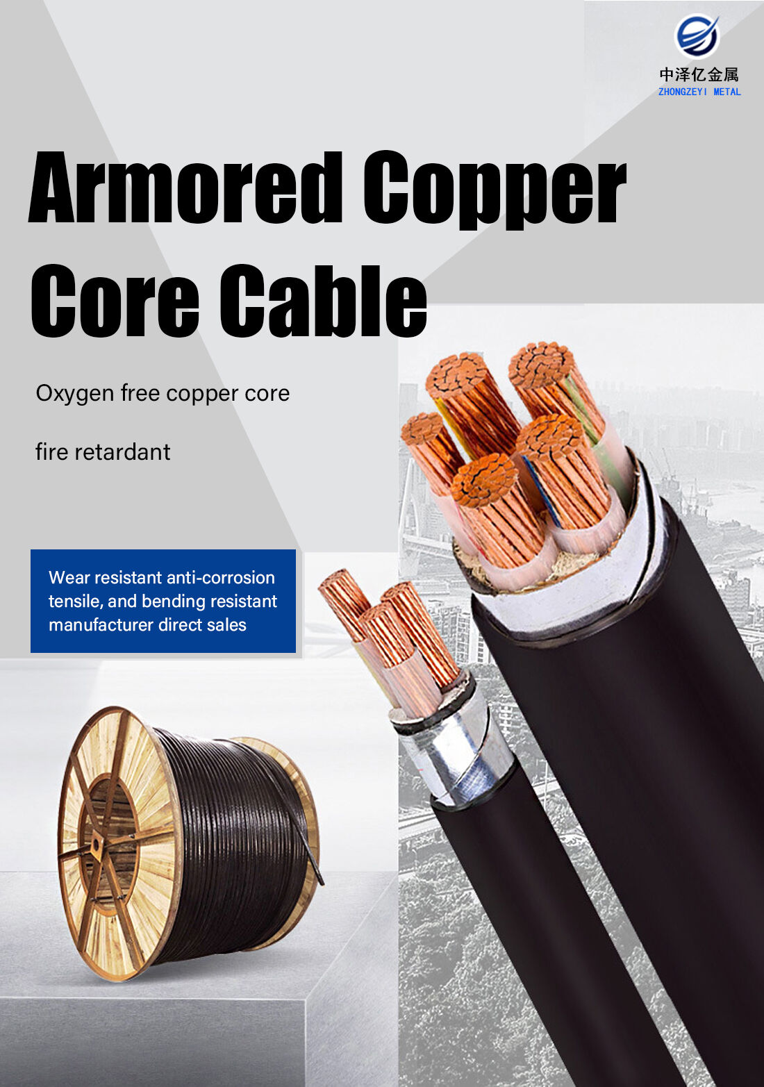Buy Wholesale China Factory Supplied Copper Core Cable Yjv22 4 Core 150 ...