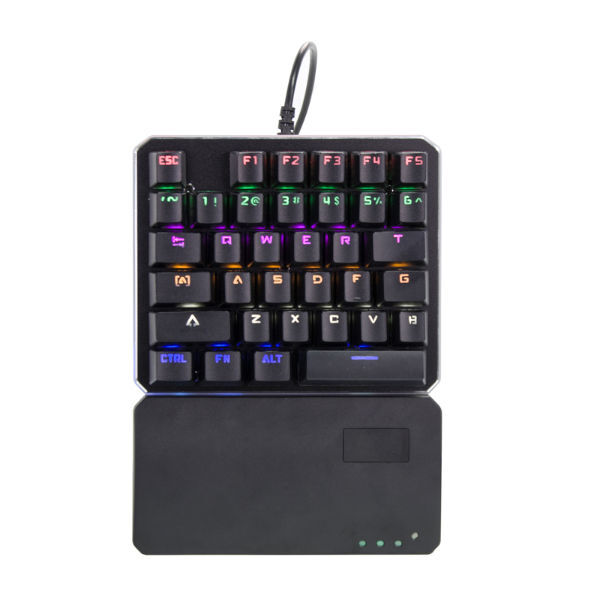 35 Keys Usb Wired Louminous Gaming Keypad One Handed Mechanical ...