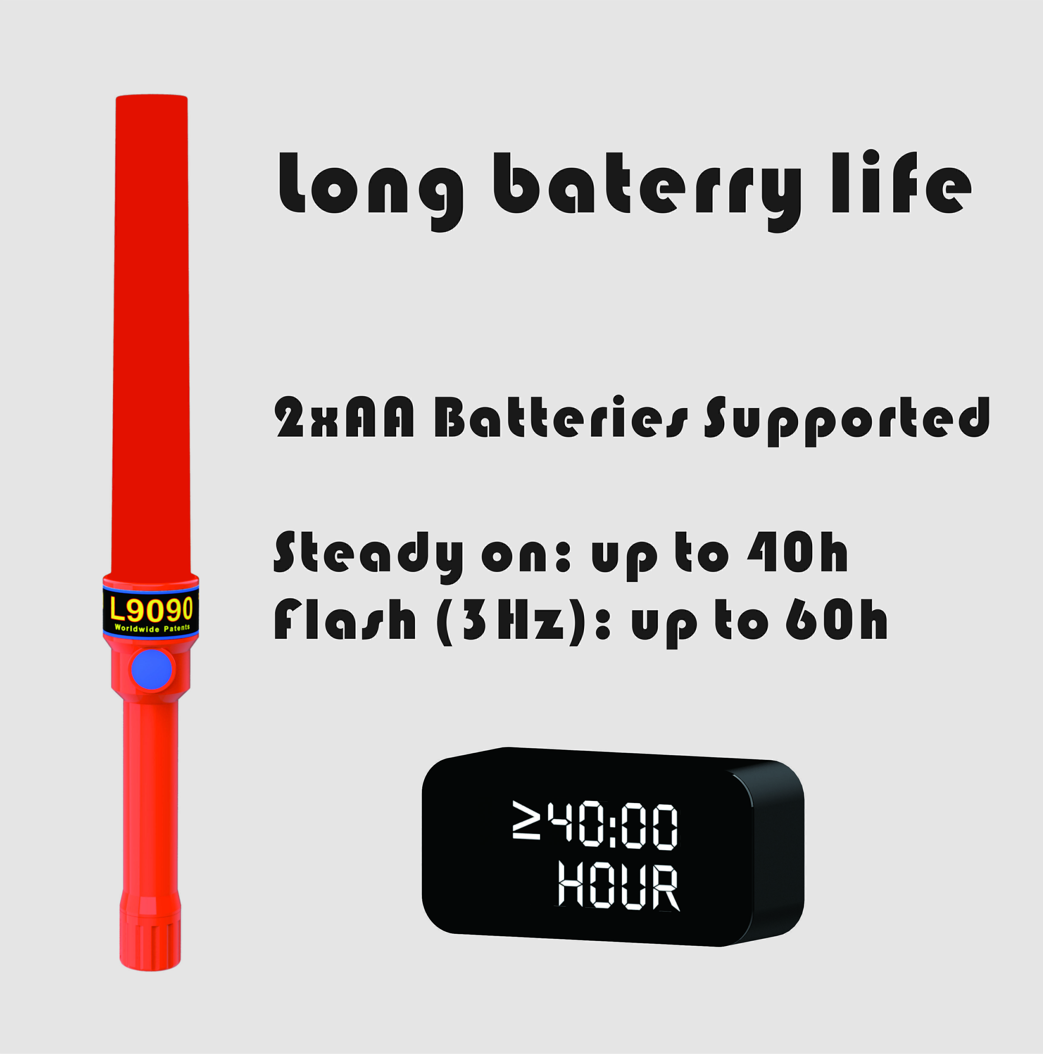 Buy Wholesale China Led Traffic Baton, Traffic Wand,glow Red Factory ...