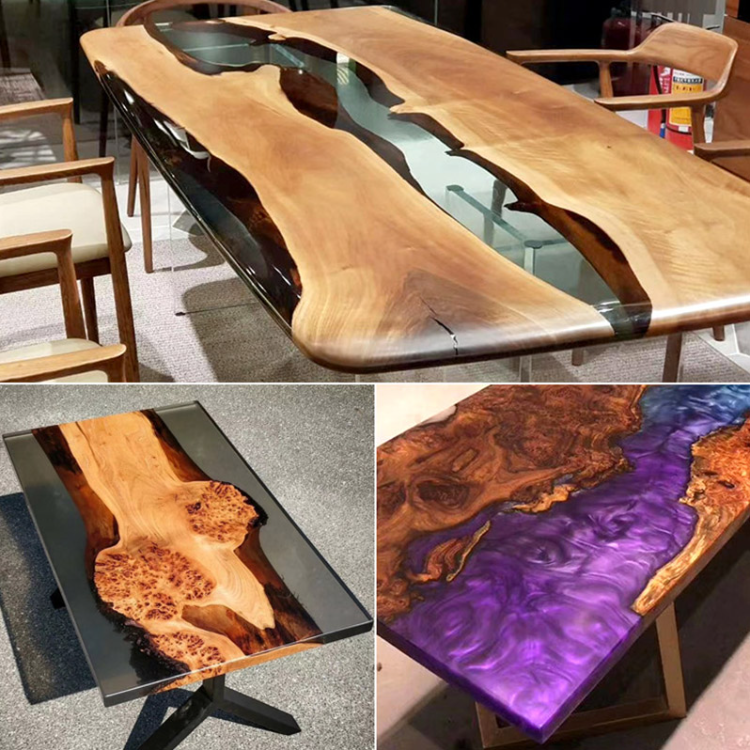 Clear River Table Epoxy Resin For Wood Ab Epoxy Resin Crystal Glue For ...