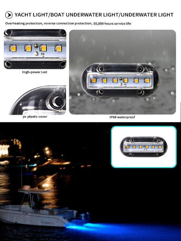 12v Waterproof Marine Yacht Underwater Led Boat Lights $7.9 - Wholesale ...