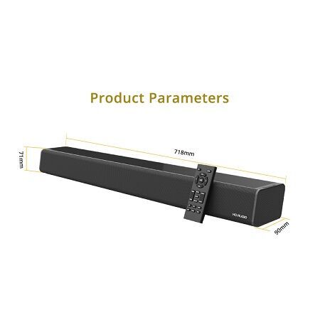 40w Optical Usb Aux Arc Soundbar For Tv Computer Wireless Remote ...