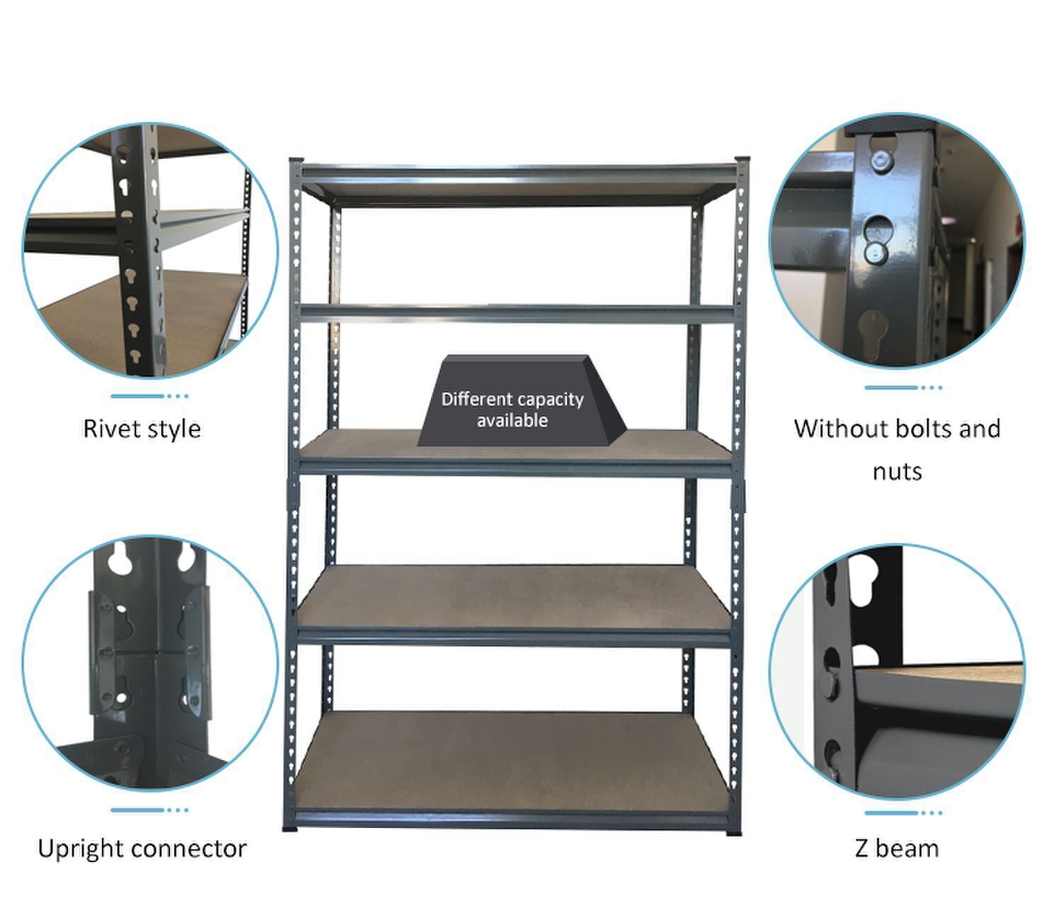 Manufacturer Wholesale 5 Layer Galvanized Metal Factory Storage Rivet ...