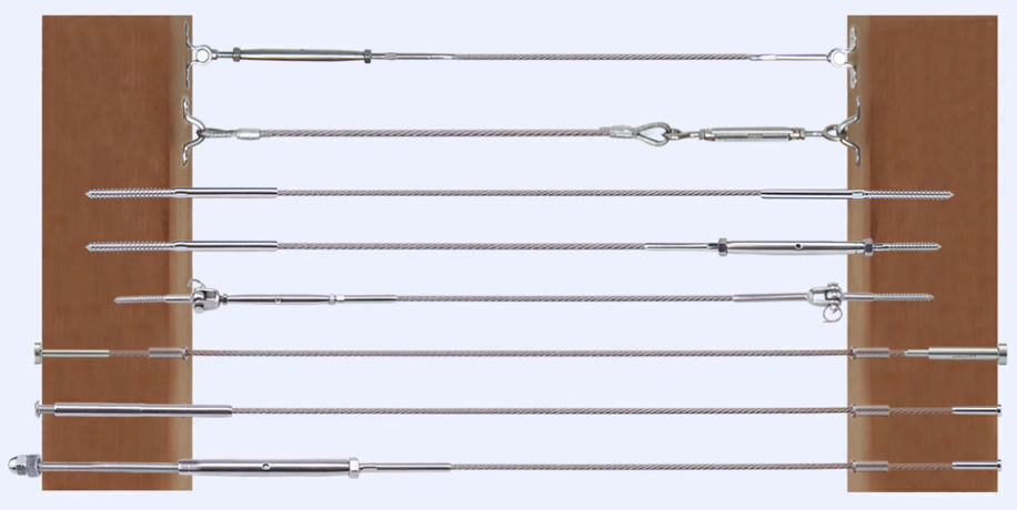 Cable Railing Components Hardware Kits T316 Marine Stainless Steel ...