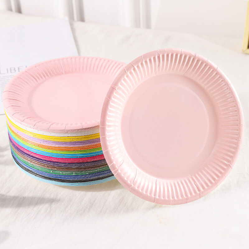 Buy Wholesale China Factory Colourful 7 Inch Paper Plates Disposable ...