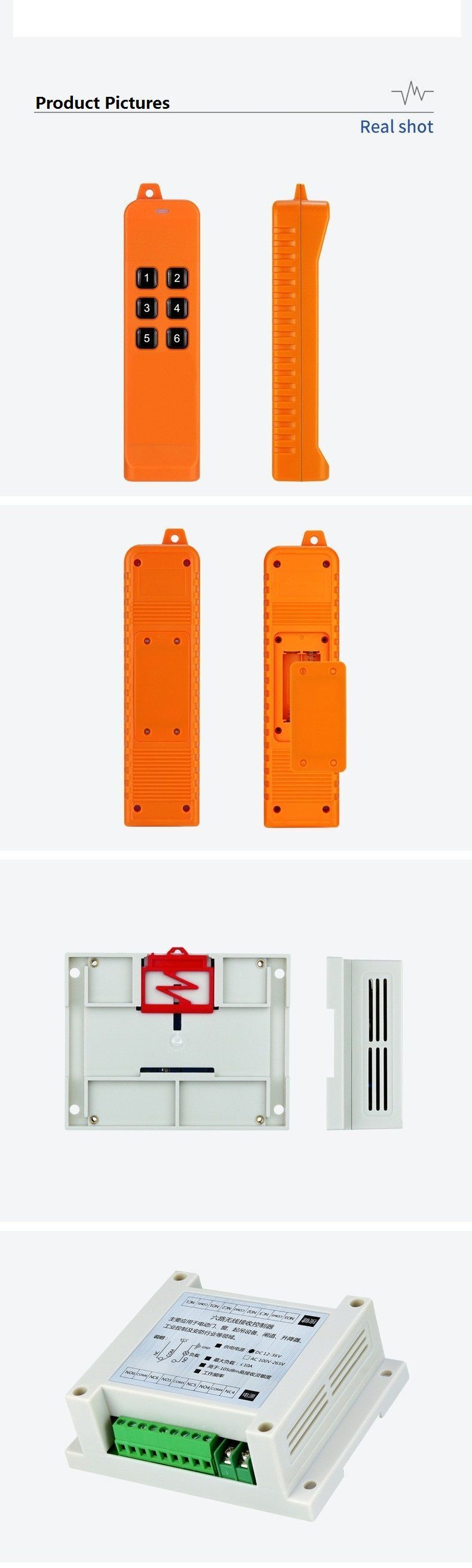 6ch Dc12-36v Remote Controller Rf Transmitter And Receiver Module ...