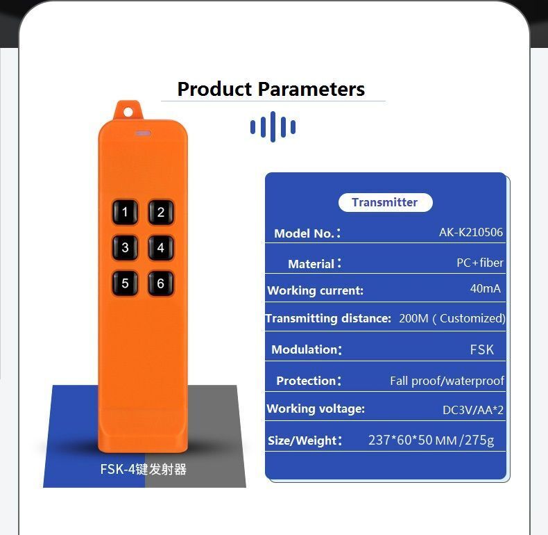 6ch Dc12-36v Remote Controller Rf Transmitter And Receiver Module ...