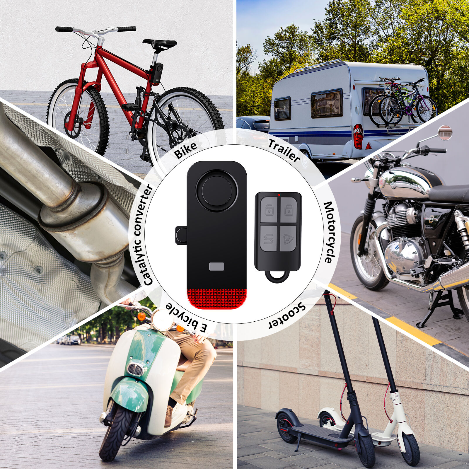 Remote Control Wireless Sos Bike Burglar Alarm System Bicycle Anti ...