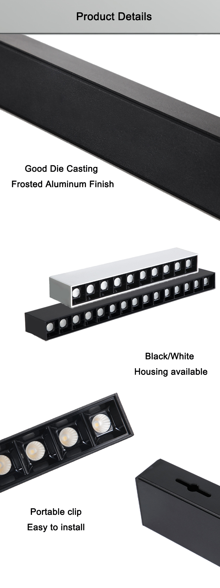 Buy Wholesale China Led Surface Mounted Ceiling Line Light 100lm/w 5w ...