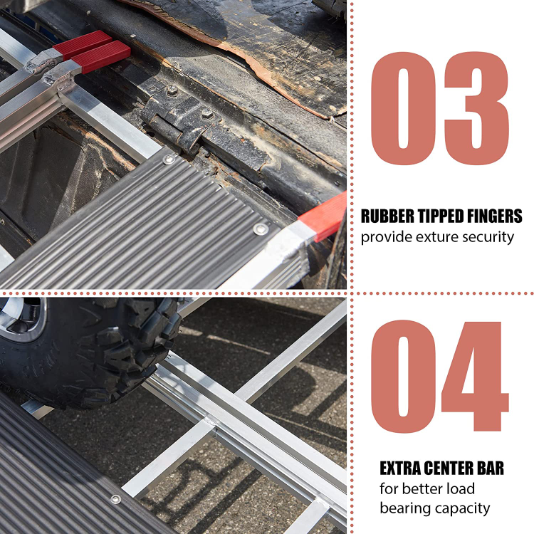 Ri-fold Atv Ramps, 1500lbs Extra-wide Aluminum Loading Ramps, Heavy ...