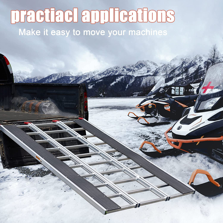Ri-fold Atv Ramps, 1500lbs Extra-wide Aluminum Loading Ramps, Heavy ...