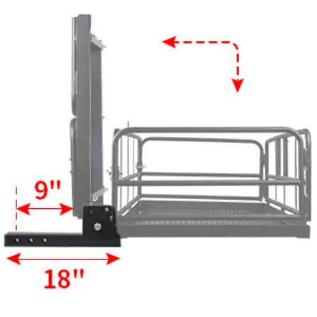 High Side 360 Lbs Capacity Car Rear Luggage Rack Foldable Hitch Mount ...