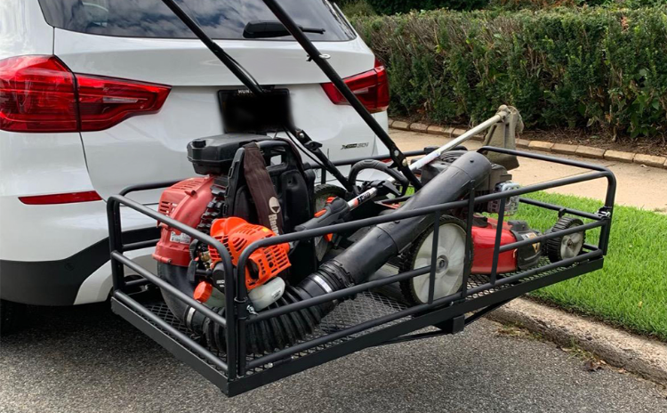 High Side 360 Lbs Capacity Car Rear Luggage Rack Foldable Hitch Mount ...