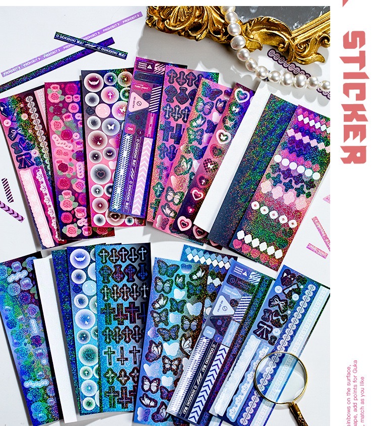 Bulk Buy China Wholesale Goth Wind Guka Sticker Set Sweet Asian Wind ...