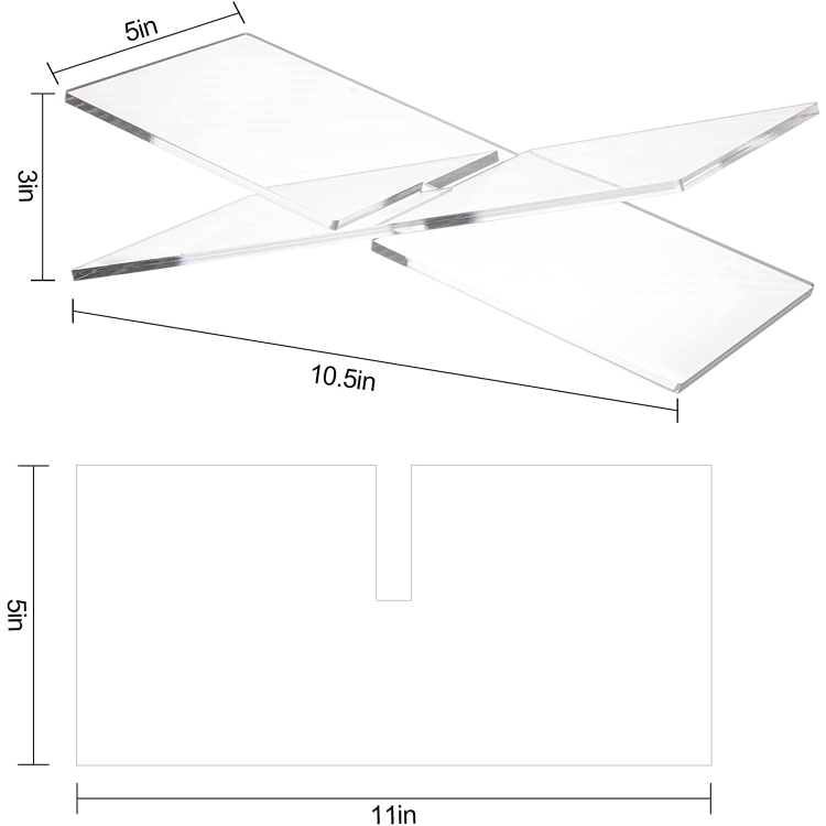 Custom Portable Clear Book Holder Acrylic Book Stand, Reading Stand For ...
