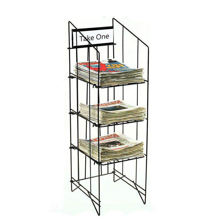 Wholesale High Quality Newspaper Rack And Magazine Catalog Display Rack ...