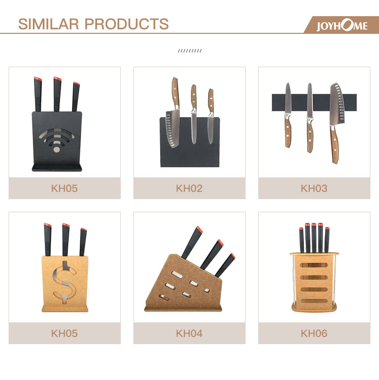 Wholesale Stainless Steel Magnetic Wooden Knife Block Holder, Stainless ...