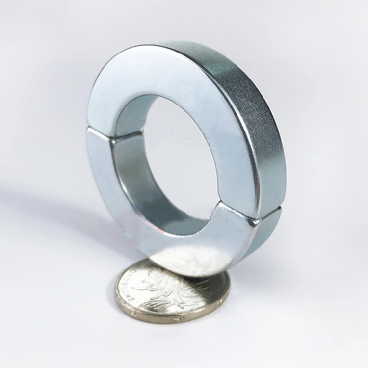 Large Neodymium Radially Oriented Ring Magnet / Demi Cercle Aimant N42 ...
