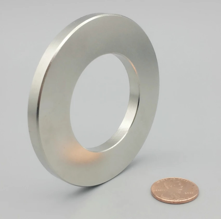 Large Neodymium Radially Oriented Ring Magnet / Demi Cercle Aimant N42 ...