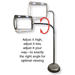 Buy Wholesale China Floor Standing Full Page 3x Dermatology Magnifier ...