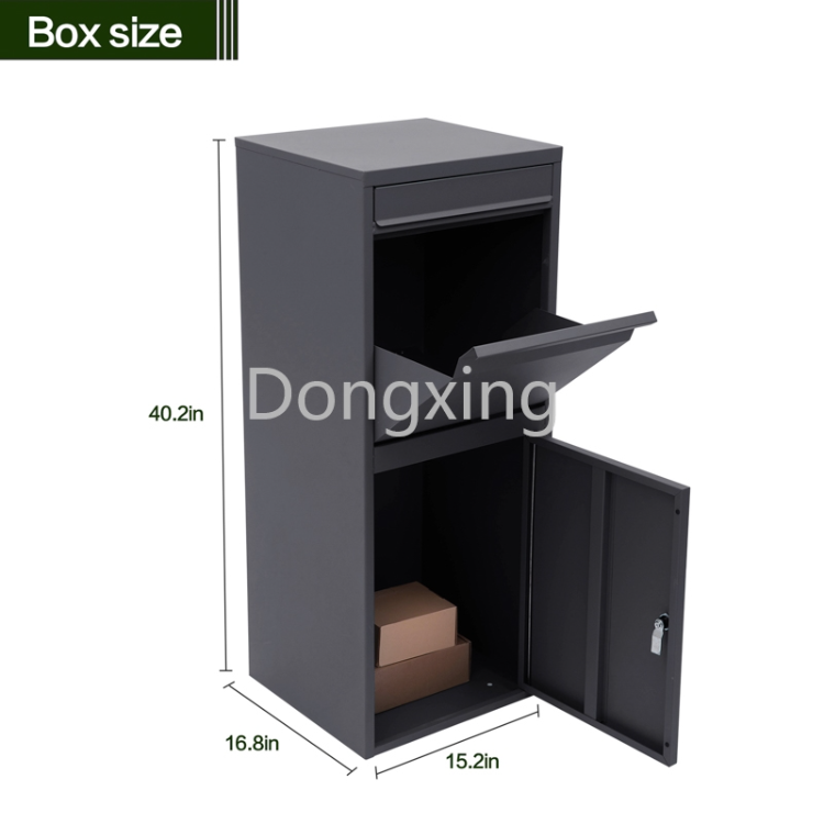 Buy Wholesale China Outdoor Metal Floor Standing Large Post Box Parcel ...