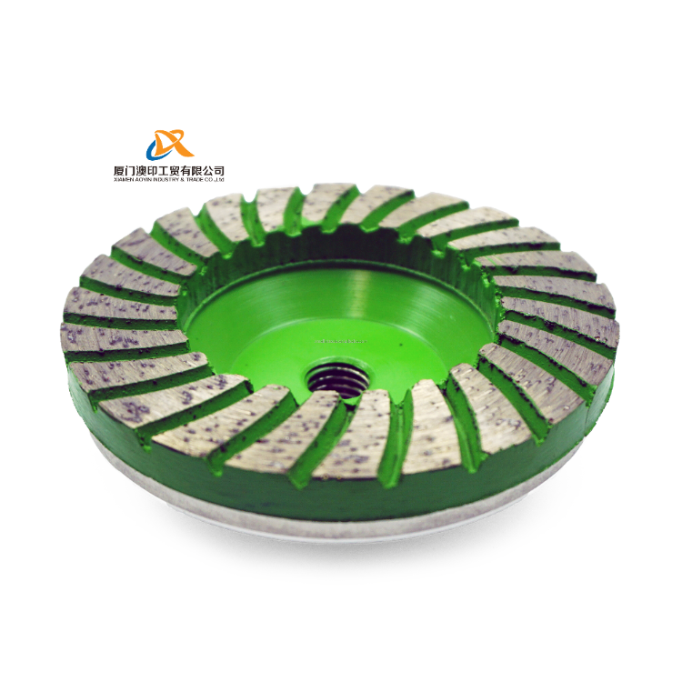 4 7 In 100 200 Mm Single Layer Aluminum Core Turbo Diamond Grinding Cup ...