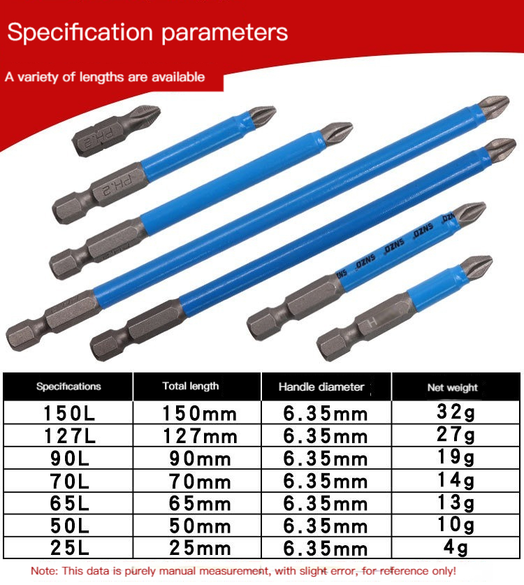 Buy China Wholesale Henglai 1/4" Hex Shank Magnetic Ph2 Long Reach ...