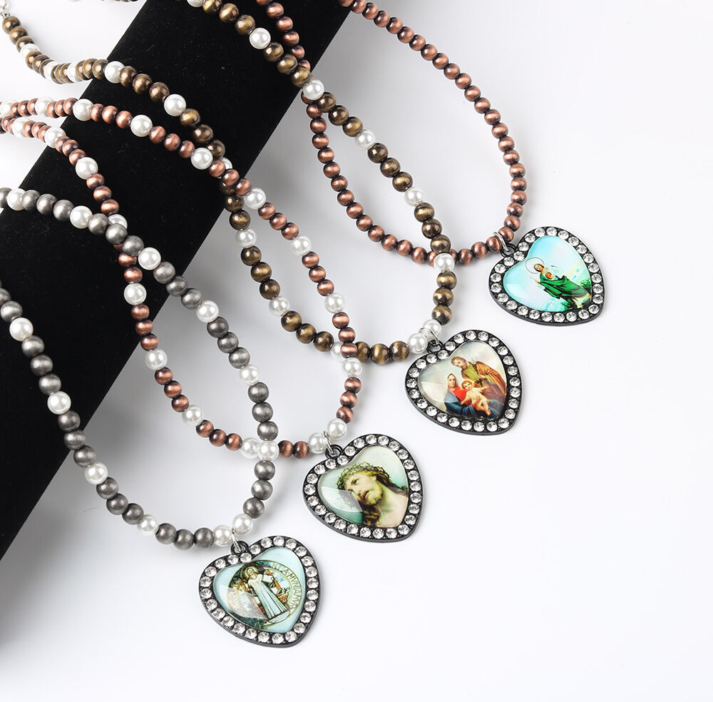 Buy Wholesale China Vintage Beads Catholic Rosary Heart Religious Pope ...