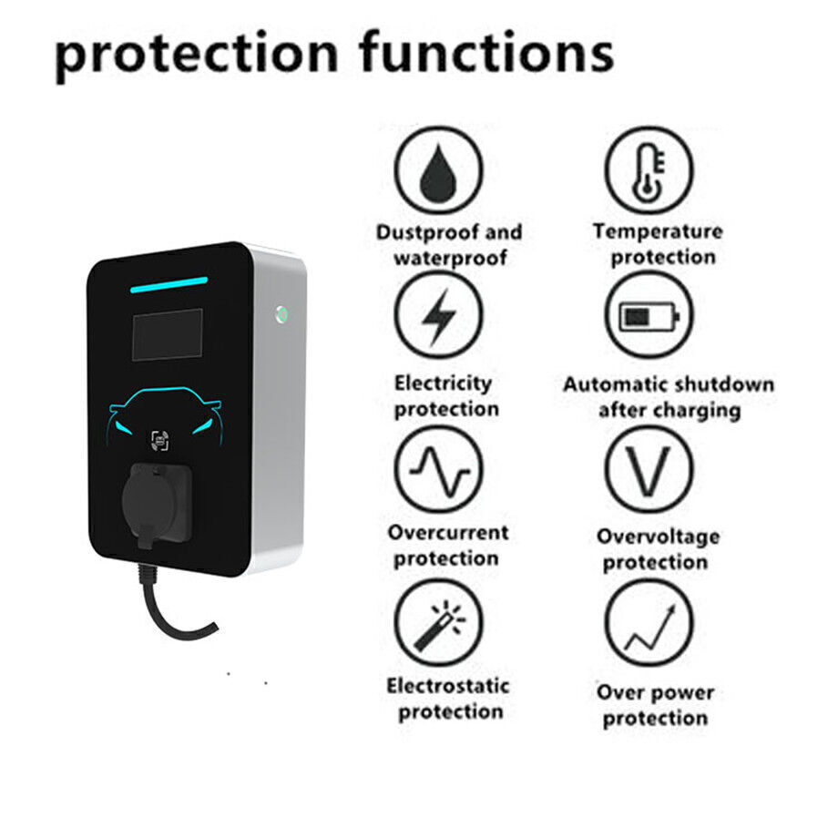 Universal Home Wall Box Level 2 Fast Charging Station 16a Type 2 Ev ...
