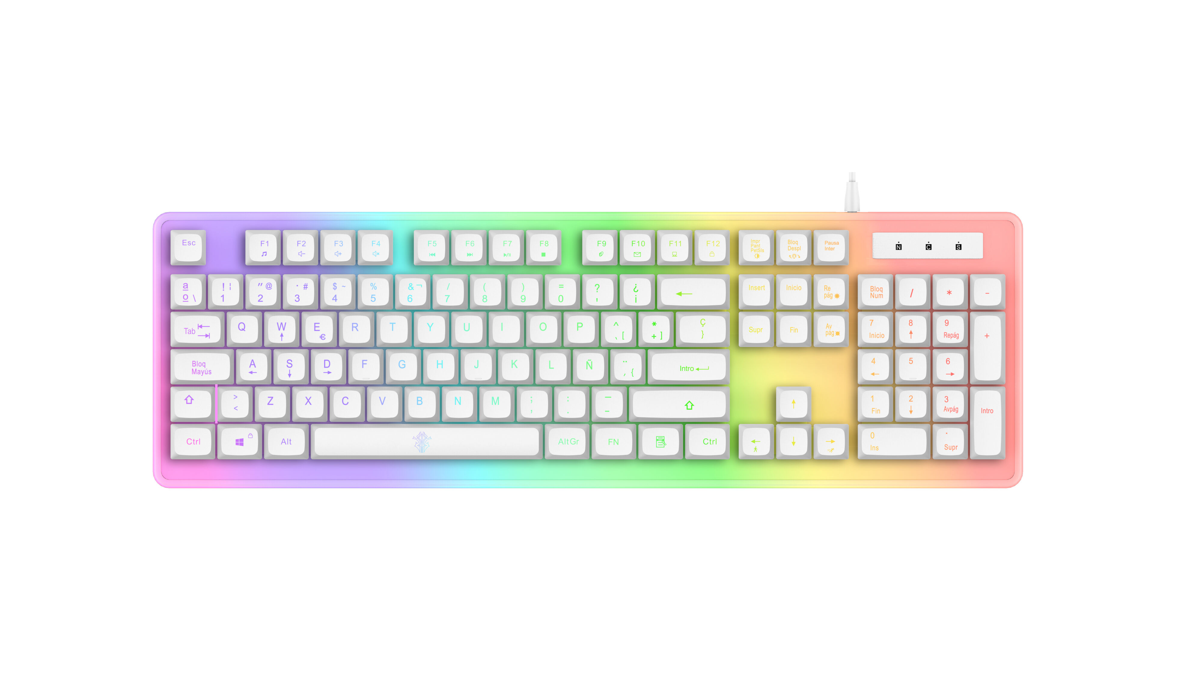 Buy Wholesale China Rgb Gaming Keyboard With Round-shapes Keys ...