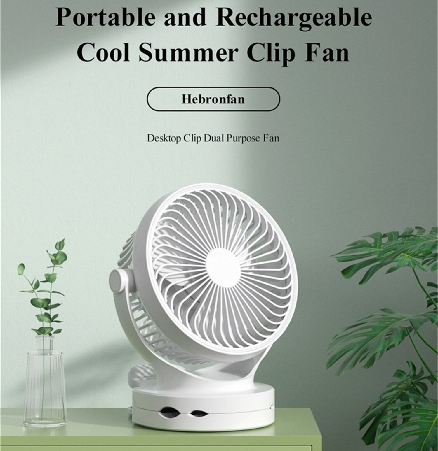 Buy Wholesale China Hebron Rechargeable Clip On Fan Cooling Fans Mini ...
