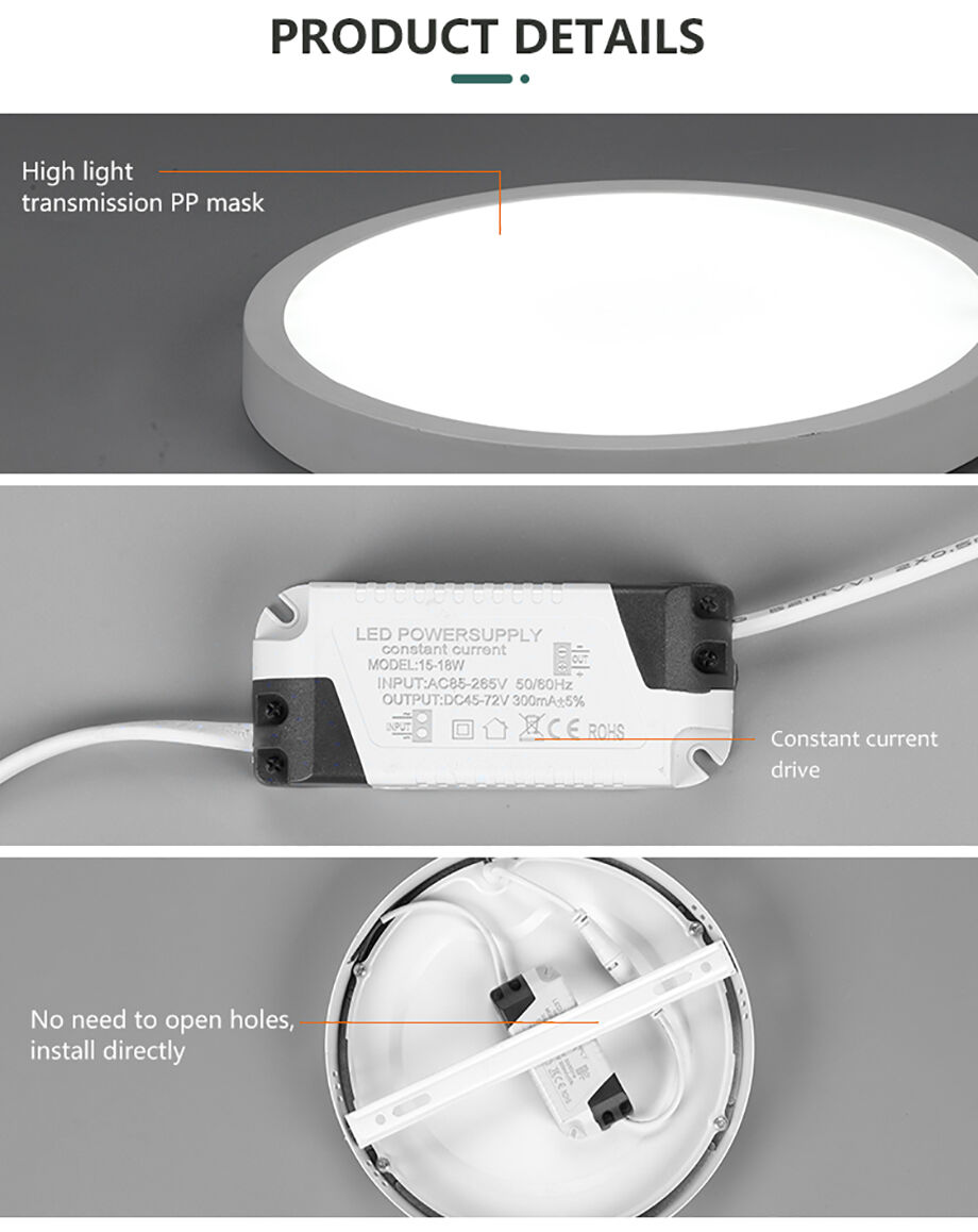 Buy China Wholesale Aluminum Indoor Lighting Surface Mounted Led Panel ...