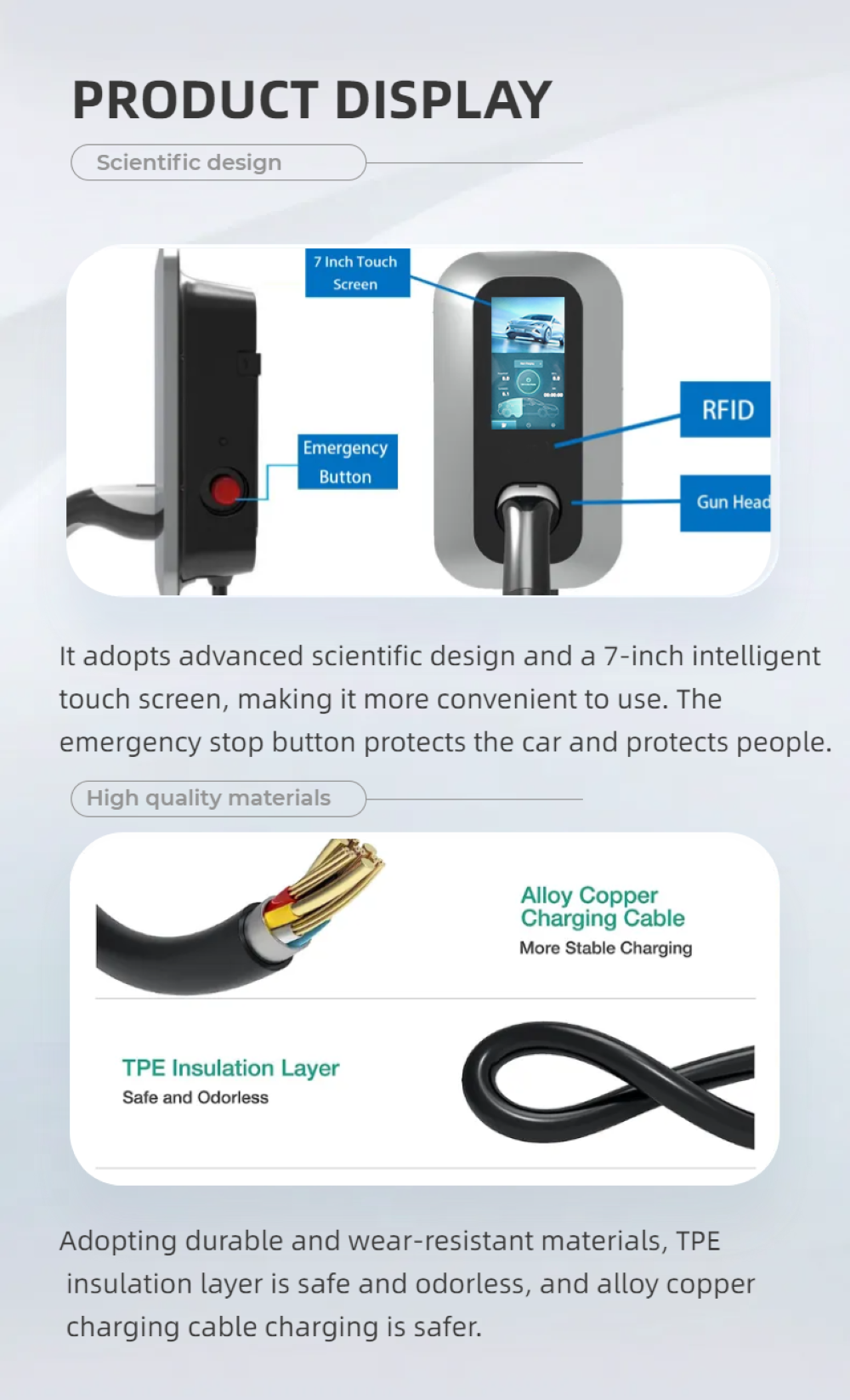 Buy Wholesale Hong Kong SAR New Design 7inch Touch Screen Ac Electric ...