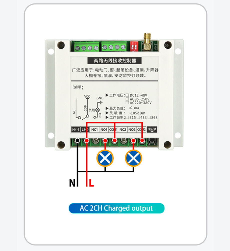 Bulk Buy China Wholesale Limit Switch Remote Control 2ch Dc12-48v ...
