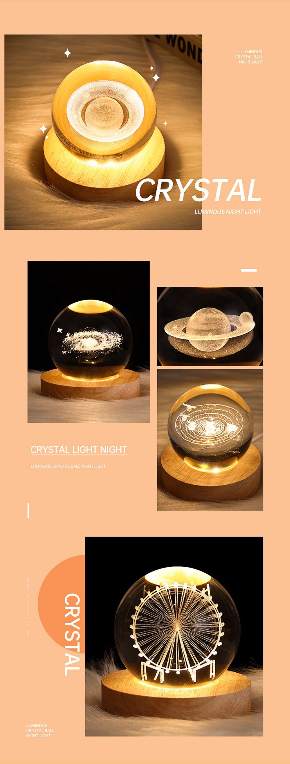 Buy Wholesale China Ornaments Moon Planet Night Light 3d Art Mood Lamp ...
