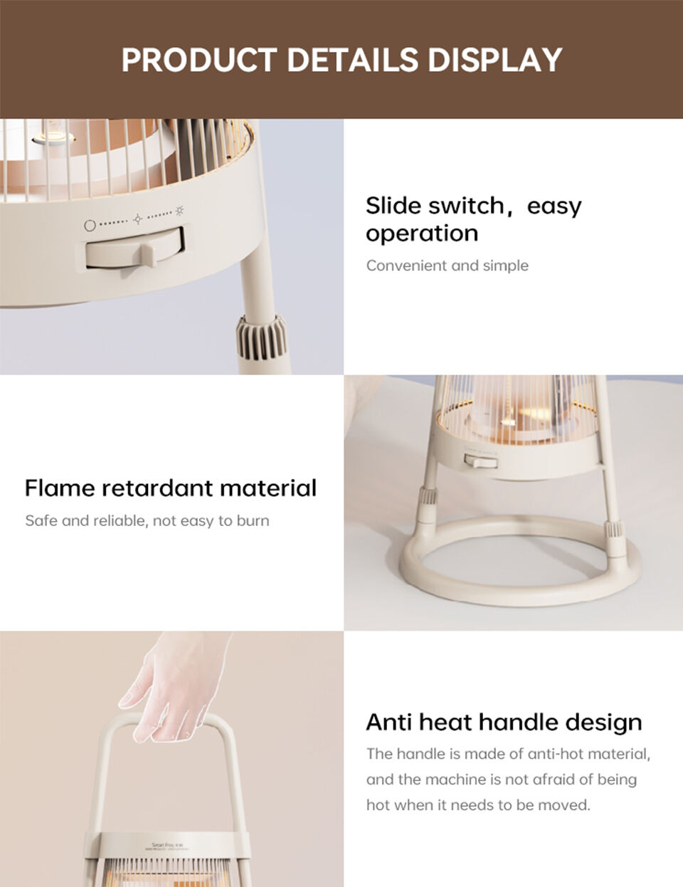 Buy Wholesale China Eap Factory 1000w 5 Ways Sun Halogen Quartz Foot ...