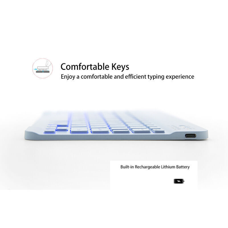 Oem Manufactuter Universal Slim Portable Bluetooth Rgb Backlit Keyboard ...