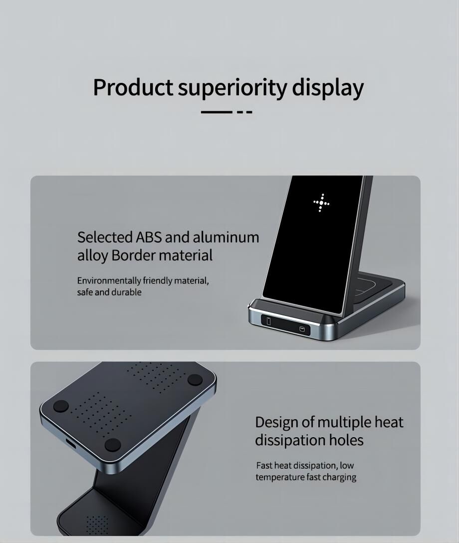 Factory Direct Qi 15w Fast Charging Cell Phone Holder Home Desktop 3 In ...