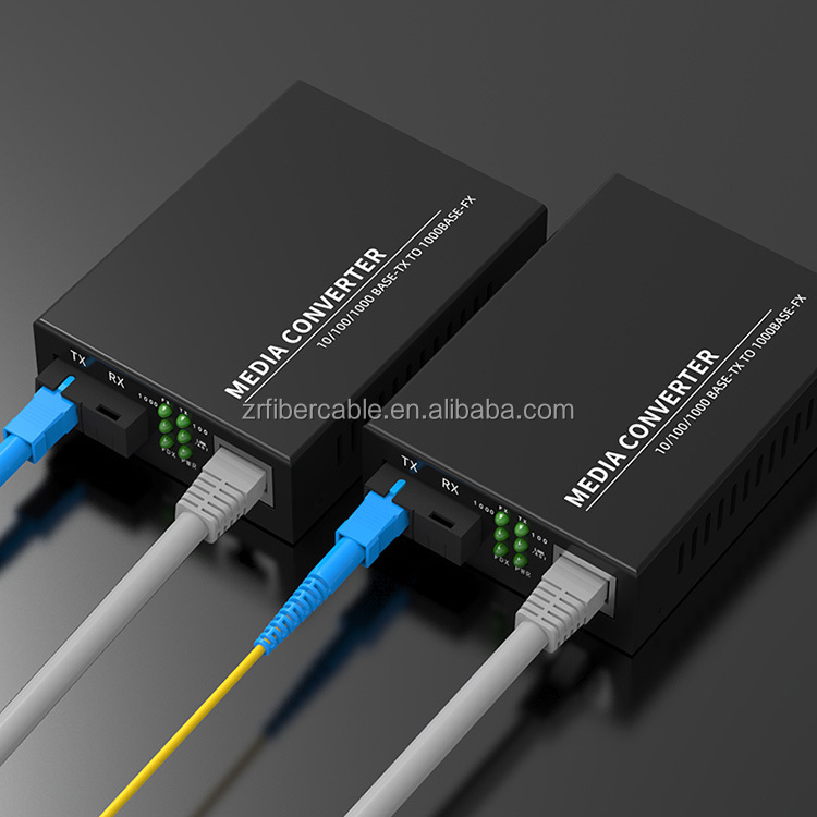 10/100/1000m Ethernet Sm Mm Fiber Transceiver Sc Rj11 Rj45 Gigabit ...