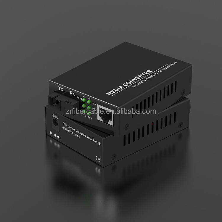 10/100/1000m Ethernet Sm Mm Fiber Transceiver Sc Rj11 Rj45 Gigabit ...