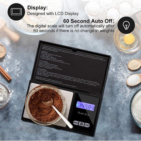 Digital Kitchen Scale Mini Jewelry Scale 100g 200g 500g Portable ...