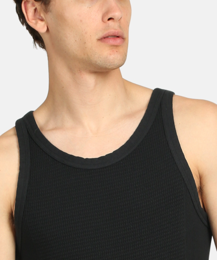 100% Cotton Activewear Mens Cotton Hollow Waffle Knit Blank Fitness Gym ...