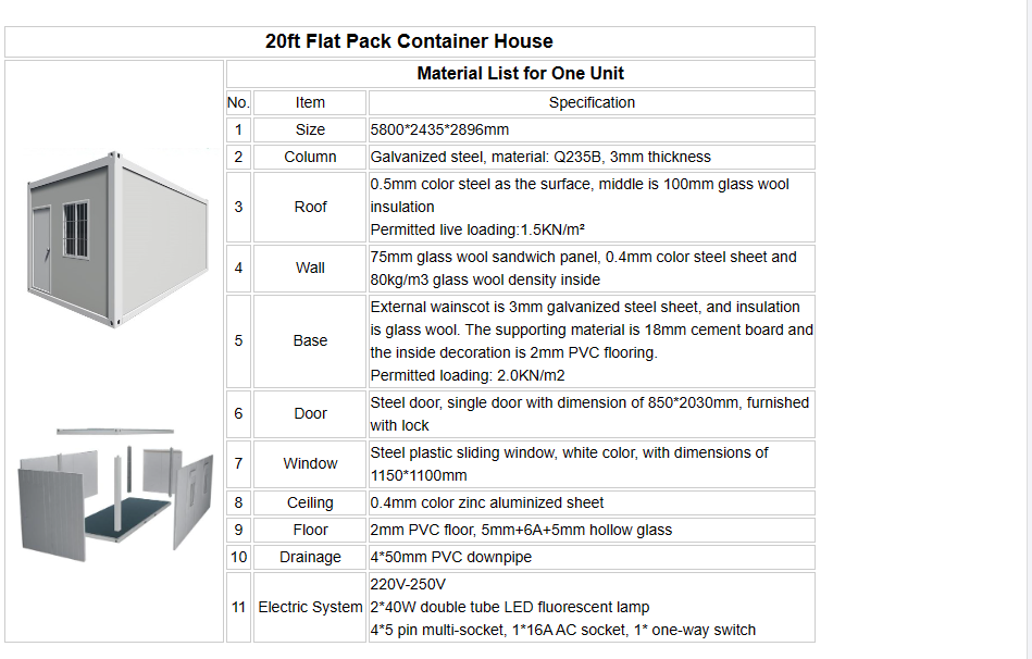 Buy Wholesale China 20ft Movable Container House For Living And Office ...