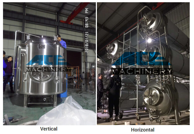 Factory Price Horizontal Tank Alcohol Distillation Filling Steel Beer ...