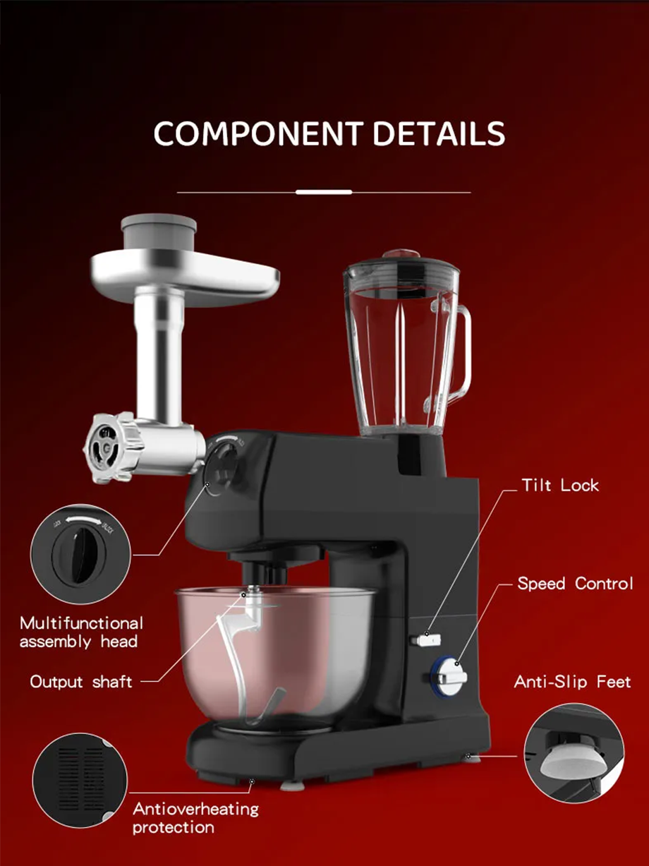 Buy Wholesale China Eap 2023 Stand Mixer High Power Capacity 2200w Cake Bread Dough Mixer ...