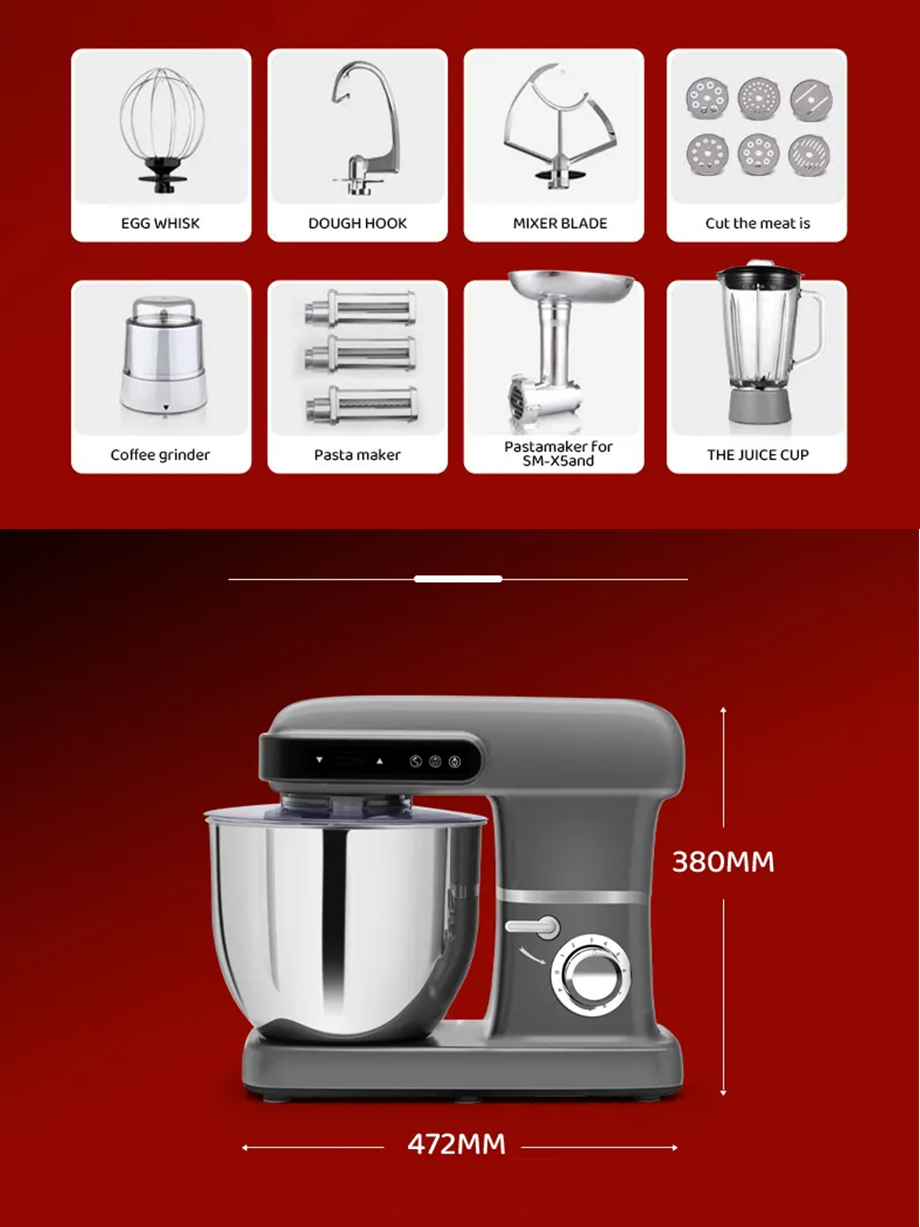 Buy Wholesale China Eap 2023 Stand Mixer High Power Capacity 2200w Cake Bread Dough Mixer ...