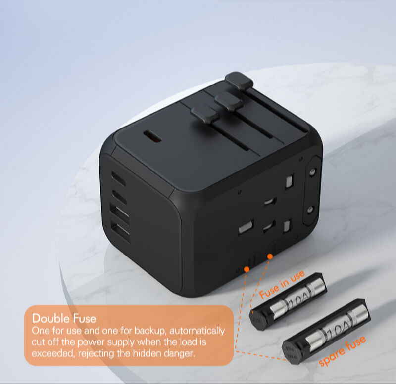 Buy Wholesale China Manufacture Pc Material Travel Plug Adapter With 2 ...