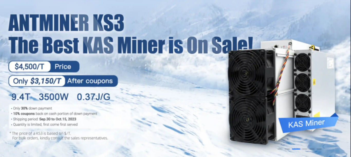 Buy Wholesale China New Bitmain Antminer Ks3 9400g 3500w Kas Miner ...